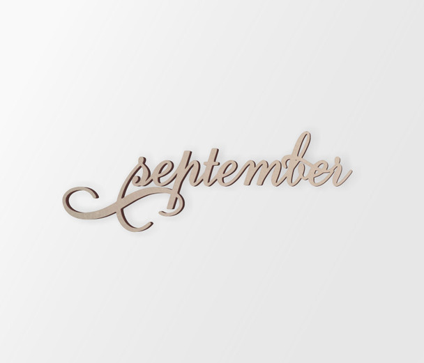 Elevate Your Home Decor with a September Word Cutout
