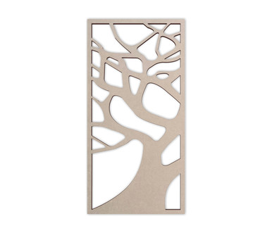 Nature-inspired Wooden Tree Branch Panel for Home Decor