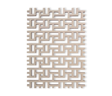 Wood Aztec Design Lattice Panel - Tribal Wall Decor