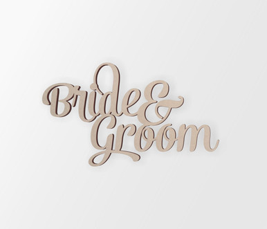 Personalized Bride & Groom Cutout - Unique Wedding Decor