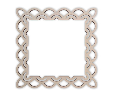 Wooden Decorative Frame Cutout - Exquisite Wall Art