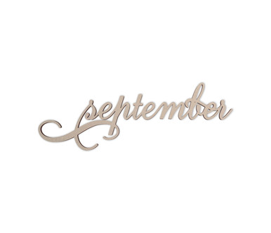 Elevate Your Home Decor with a September Word Cutout