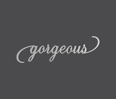 Metal Wall Art - "Gorgeous" Word Cutout - Stylish Decor