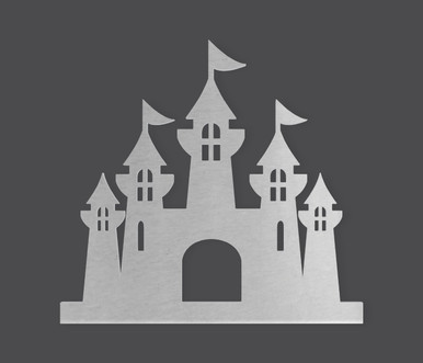 Personalized Princess Castle Metal Wall Art Sign - Wall Hanging