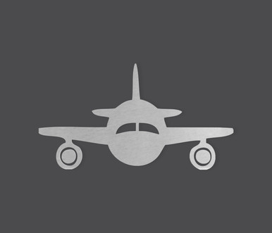 Metal Plane Cutout for Aviation-Themed Wall Decor
