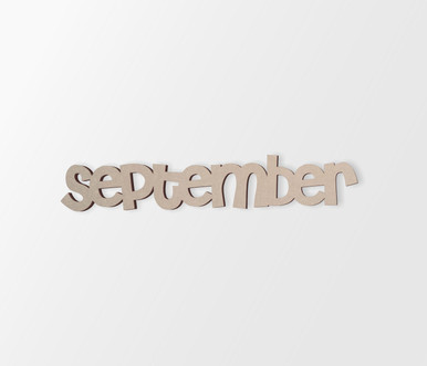 Capture the Essence of September with Unfinished Word Cutout