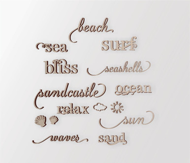 Customize Your Beach Decor: Wooden Word Art Group