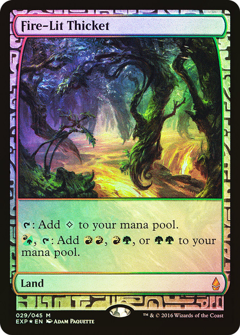 Fire-Lit Thicket (Full Art) | Masterpiece Series: Zendikar Expeditions ...