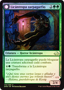 Tangleclaw Werewolf // Fibrous Entangler | Eldritch Moon - Spanish ...