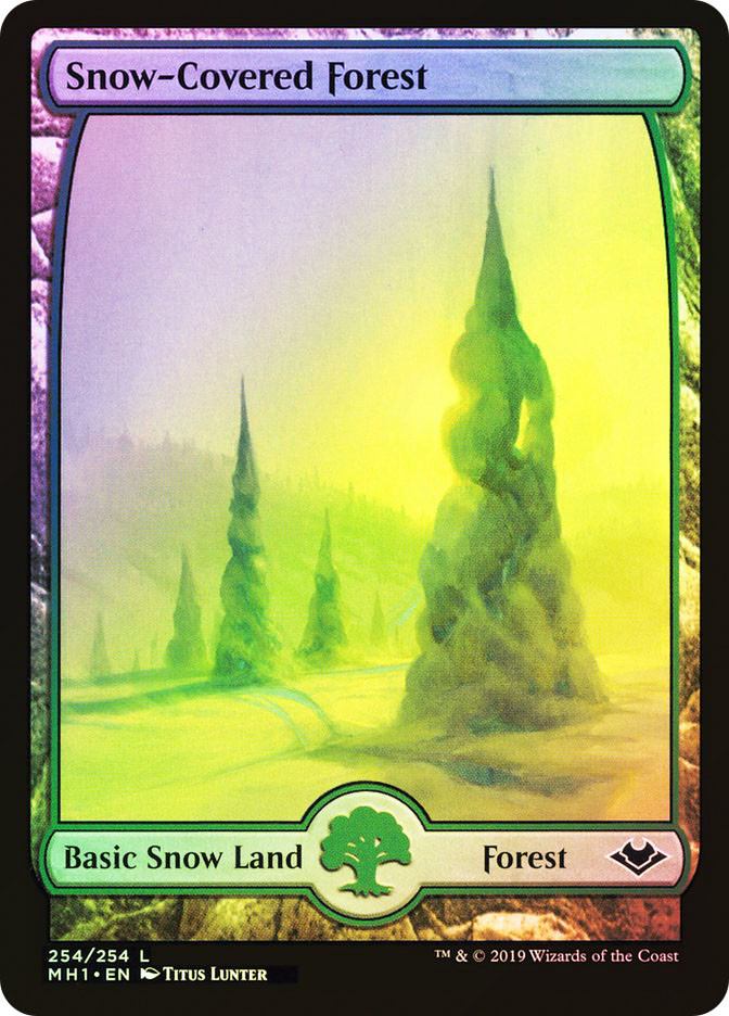 Snow-Covered Forest (#254) (Full Art) | Modern Horizons | Star City Games
