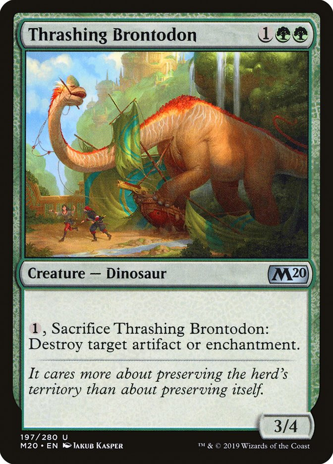 Thrashing Brontodon | Core Set 2020 | Star City Games