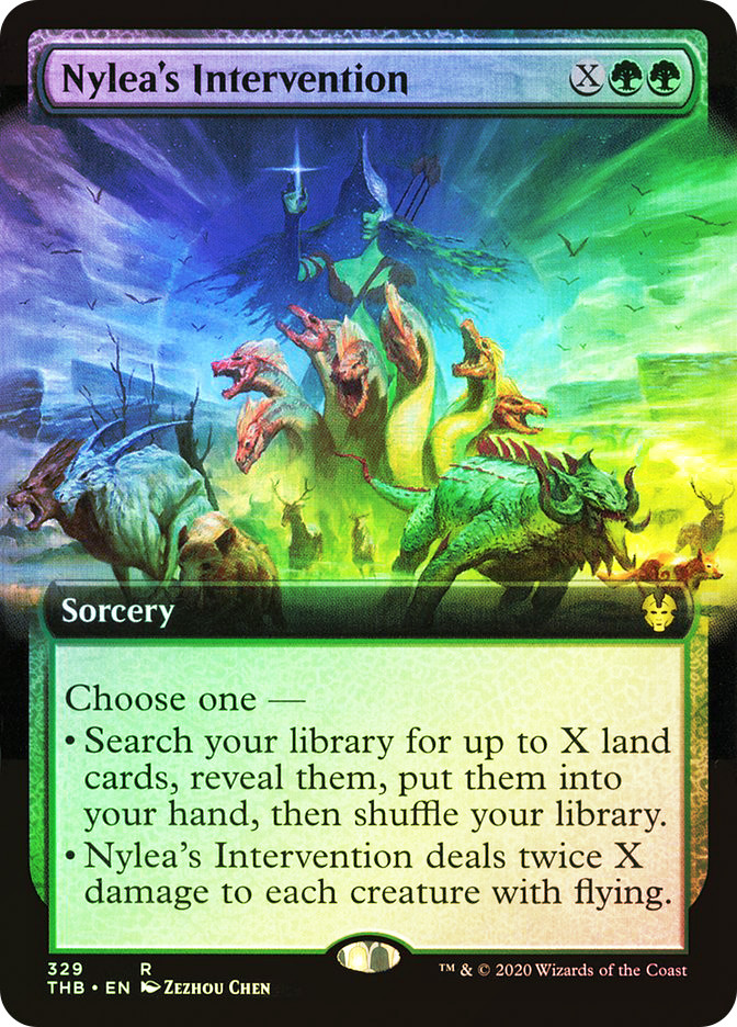 Nylea's Intervention (Extended Art) | Theros Beyond Death - Variants ...