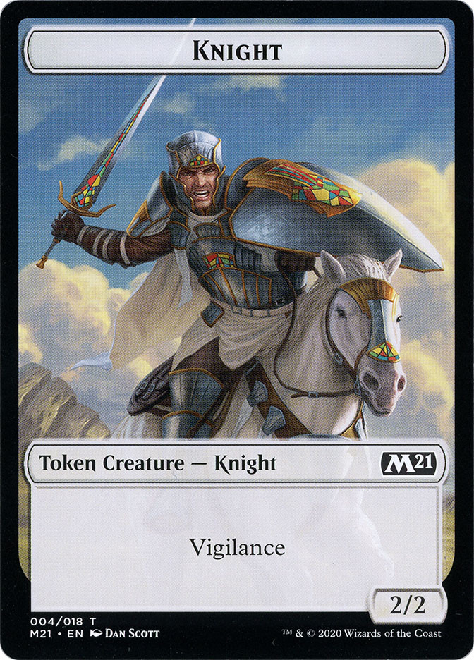 Custom Mtg Knight Token