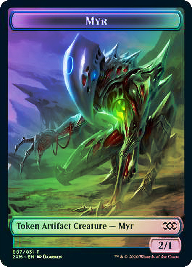 {Myr Token} (2/1) // {Treasure Token} | Double Masters | Star City Games