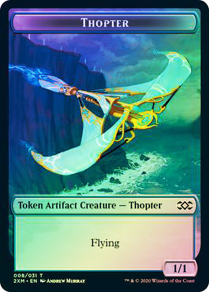 {Thopter Token} (#08) // {Wurm Token} (Lifelink) | Double Masters ...