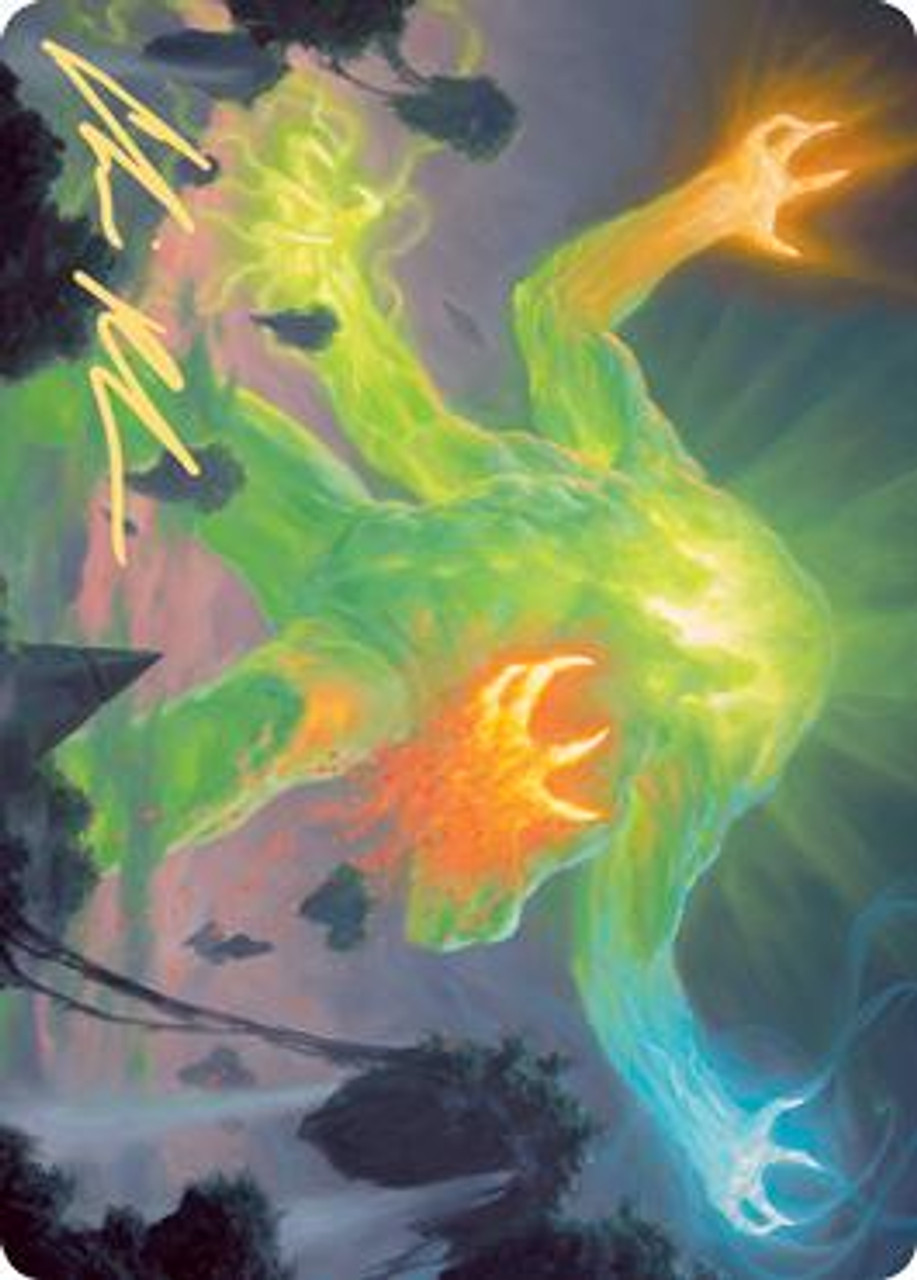 Omnath Locus Of Creation Art Card Signed Art Series Zendikar
