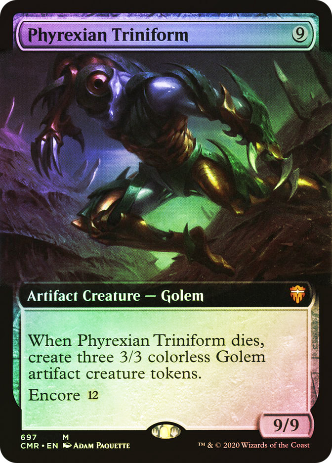 Phyrexian Triniform (Extended Art) | Commander Legends - Variants ...