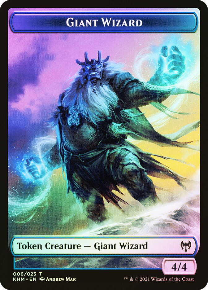{Giant Wizard Token} // {Human Warrior Token} | Kaldheim | Star City Games