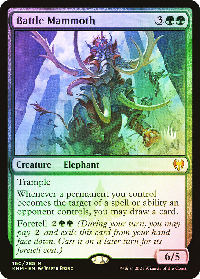 Battle Mammoth (Promo Pack) (Kaldheim) | Promo: Planeswalker Stamped ...