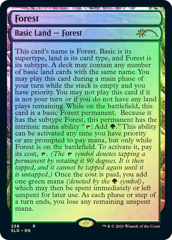 Forest (Secret Lair) (#258) (Full Text) | Promo: General | Star City Games