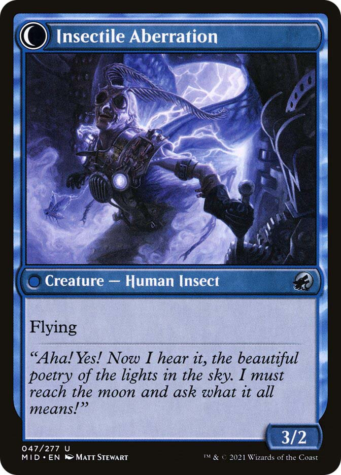 Delver of Secrets // Insectile Aberration | Innistrad: Midnight Hunt ...