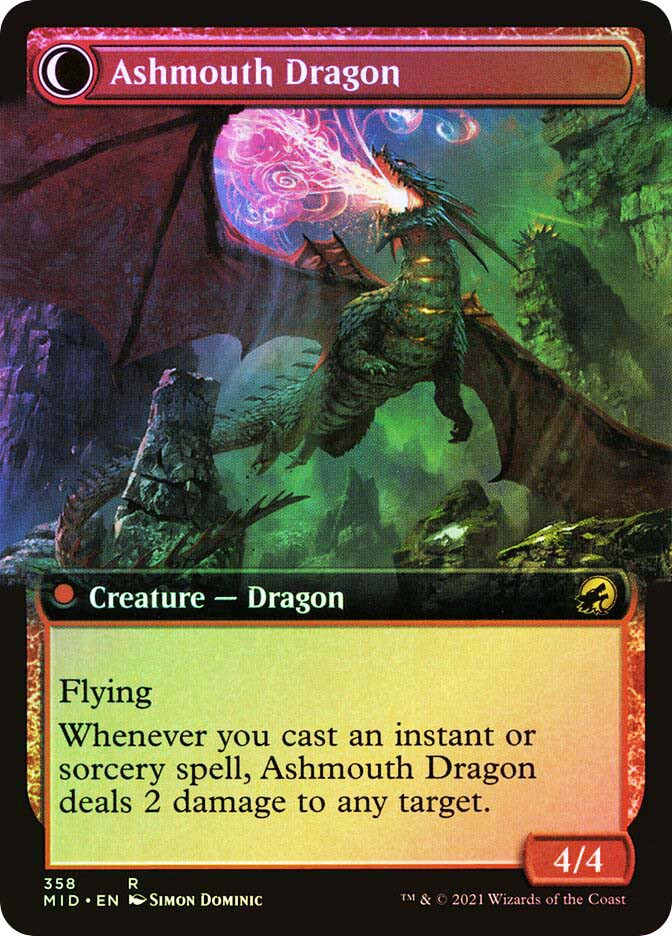 Smoldering Egg // Ashmouth Dragon | Innistrad: Midnight Hunt | Star ...