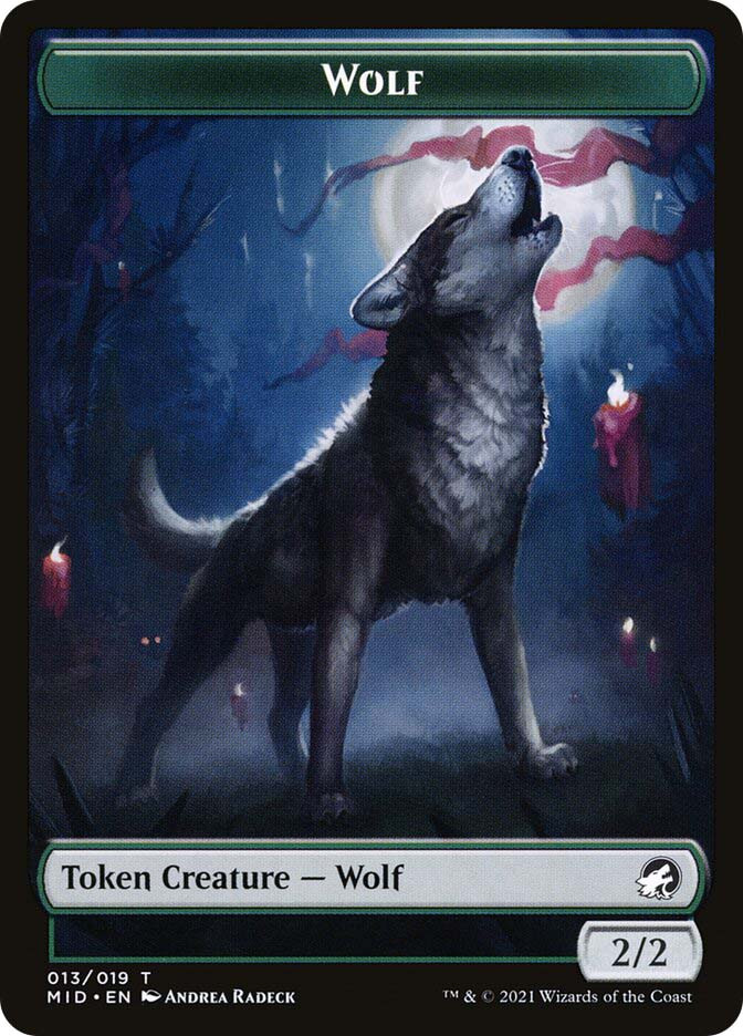 {Wolf Token} | Innistrad: Midnight Hunt | Star City Games