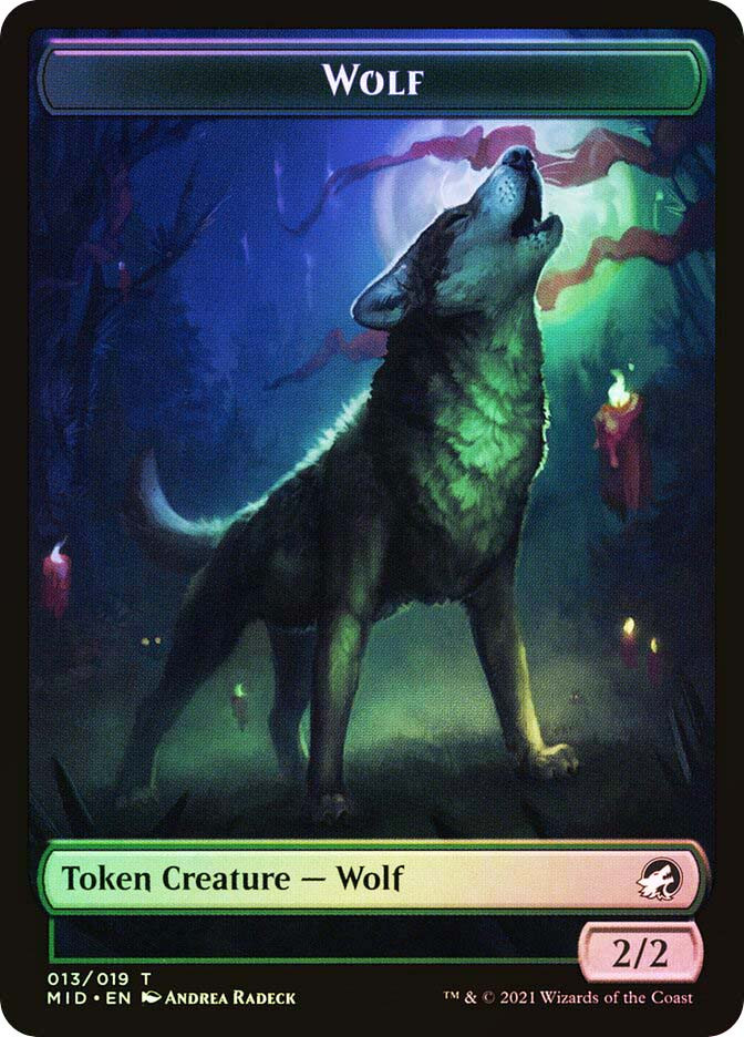 {Wolf Token} // {Zombie Token} (*/*) | Innistrad: Midnight Hunt | Star ...