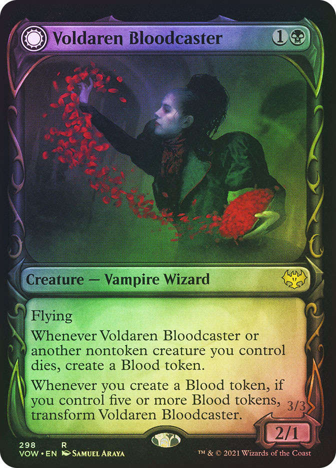 Voldaren Bloodcaster // Bloodbat Summoner (Showcase) | Innistrad ...