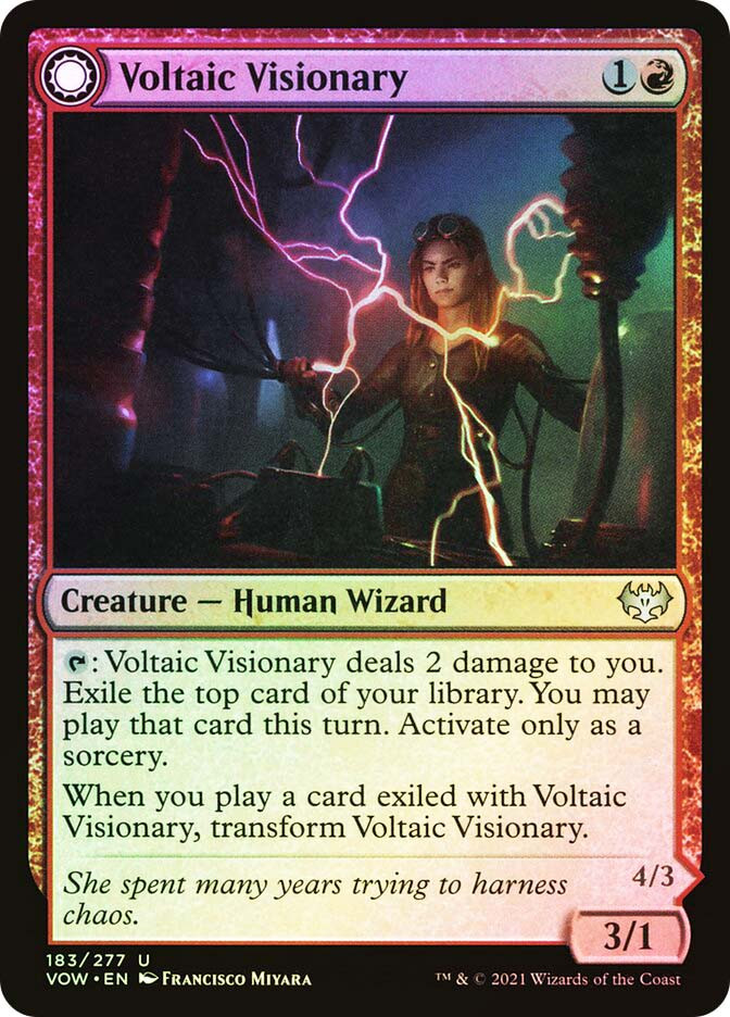 Voltaic Visionary // Volt-Charged Berserker | Innistrad: Crimson Vow ...