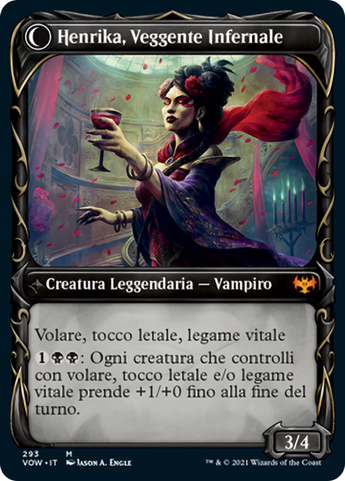 Henrika Domnathi // Henrika, Infernal Seer (Showcase) | Innistrad ...