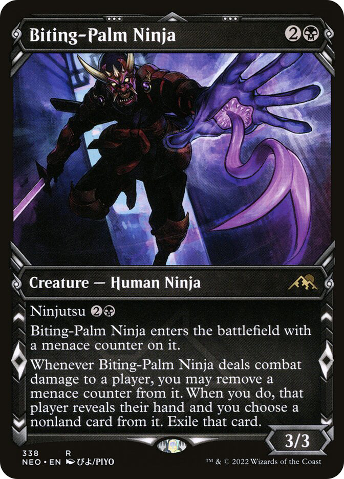 Biting-Palm Ninja (Showcase) | Kamigawa: Neon Dynasty - Variants | Star ...