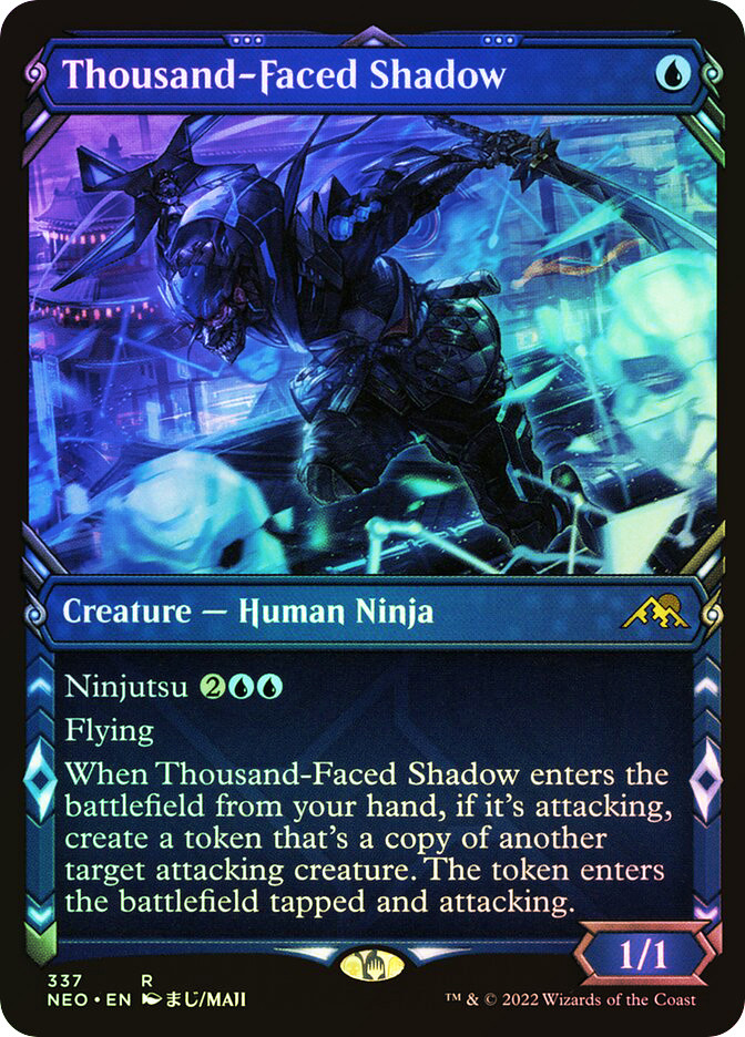 Thousand-Faced Shadow (Showcase) | Kamigawa: Neon Dynasty - Variants ...