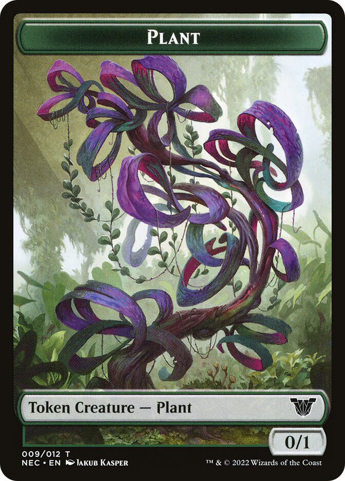 {Plant Token} // {Treasure Token} | Kamigawa: Neon Dynasty Commander ...