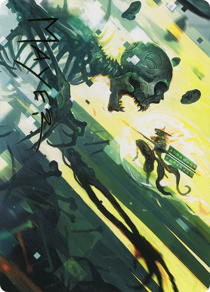 {Repel the Vile Art Art Card} (Signed) | Art Series: Kamigawa: Neon ...