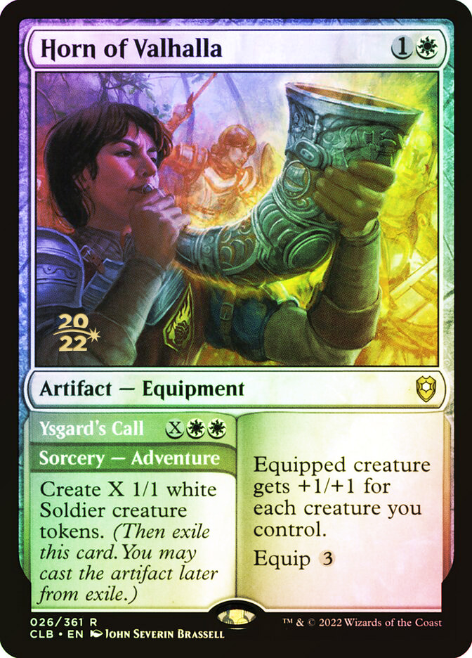 Horn of Valhalla // Ysgard's Call (Prerelease) (Commander Legends ...