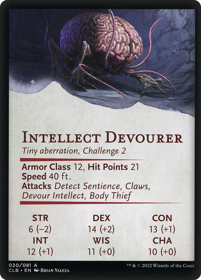 {Intellect Devourer Art Card} // {Intellect Devourer Stat Card} | Art ...