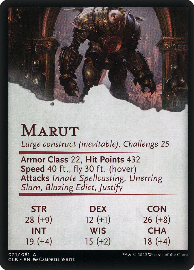 {Marut Art Card} // {Marut Stat Card} | Art Series: Commander Legends ...