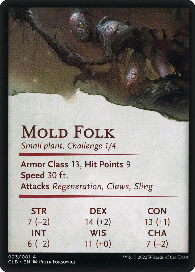 {Mold Folk Art Card} // {Mold Folk Stat Card} | Art Series: Commander ...