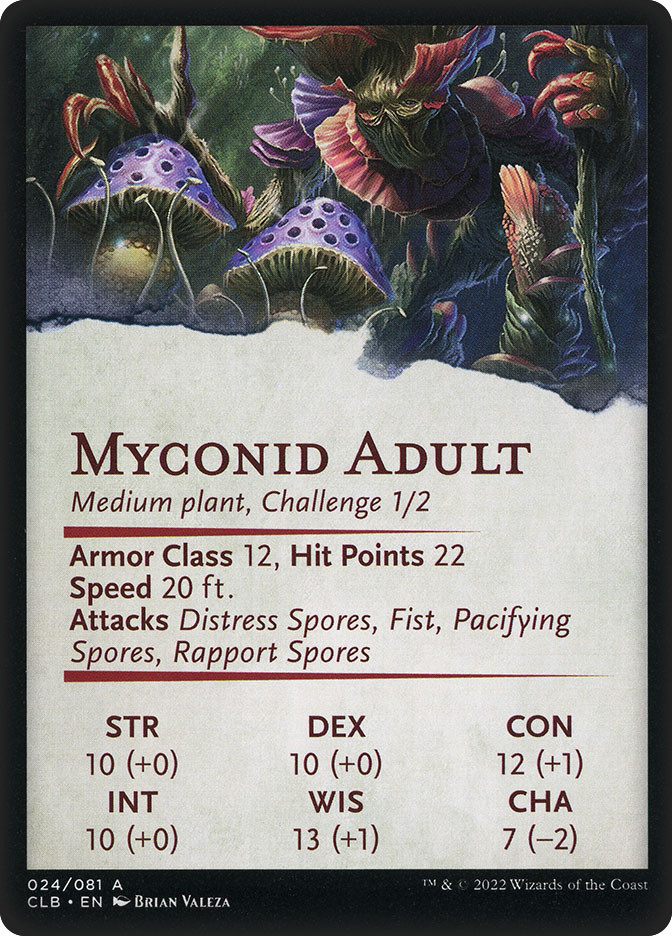 {Myconid Spore Tender Art Card} // {Myconid Adult Stat Card} | Art ...