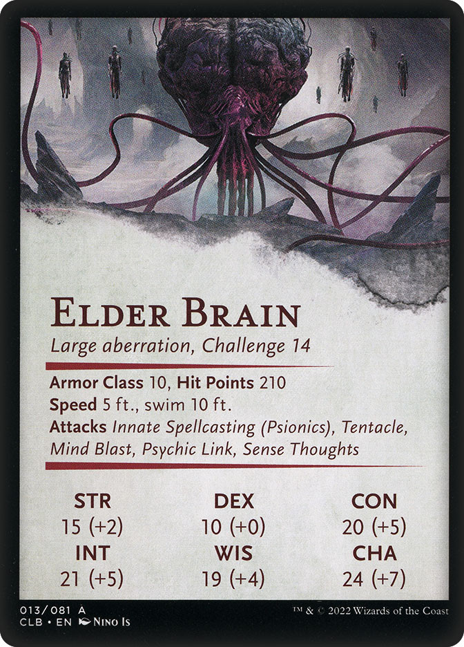 {Elder Brain Art Card} // {Elder Brain Stat Card} (Signed) | Art Series ...