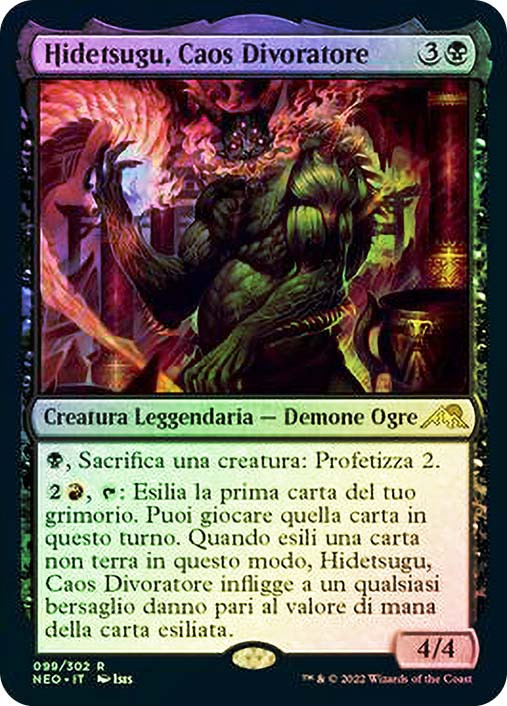 Hidetsugu, Devouring Chaos | Kamigawa: Neon Dynasty - Italian | Star ...