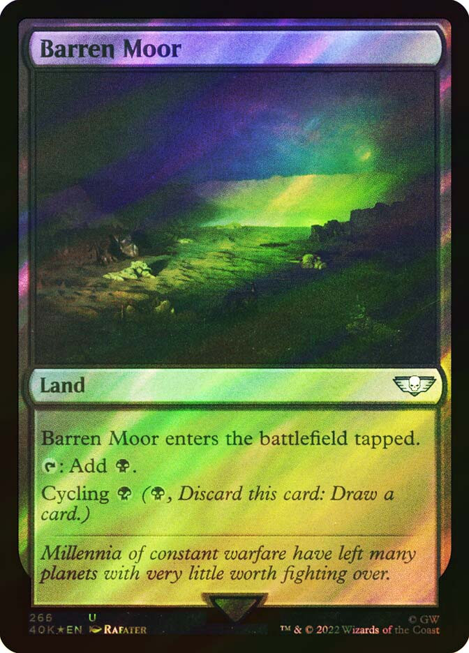 Barren Moor (Surge Foil) | Warhammer 40,000 Commander - Surge Foil ...