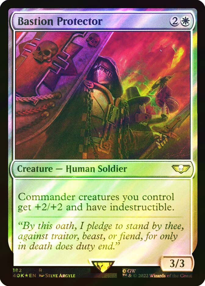 Bastion Protector (Surge Foil) | Warhammer 40,000 Commander - Surge ...