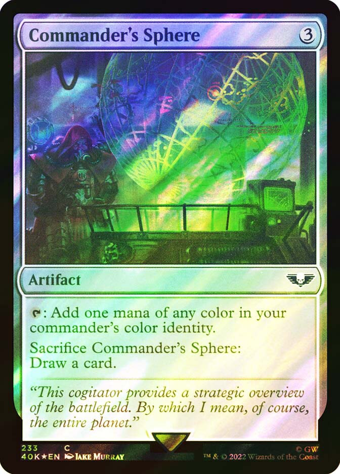 Commander's Sphere (#233) (Surge Foil) | Warhammer 40,000 Commander ...