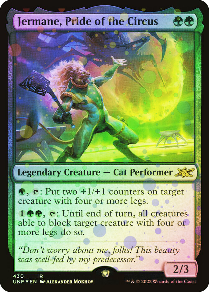 Jermane, Pride of the Circus (Galaxy Foil) | Unfinity - Galaxy Foil ...