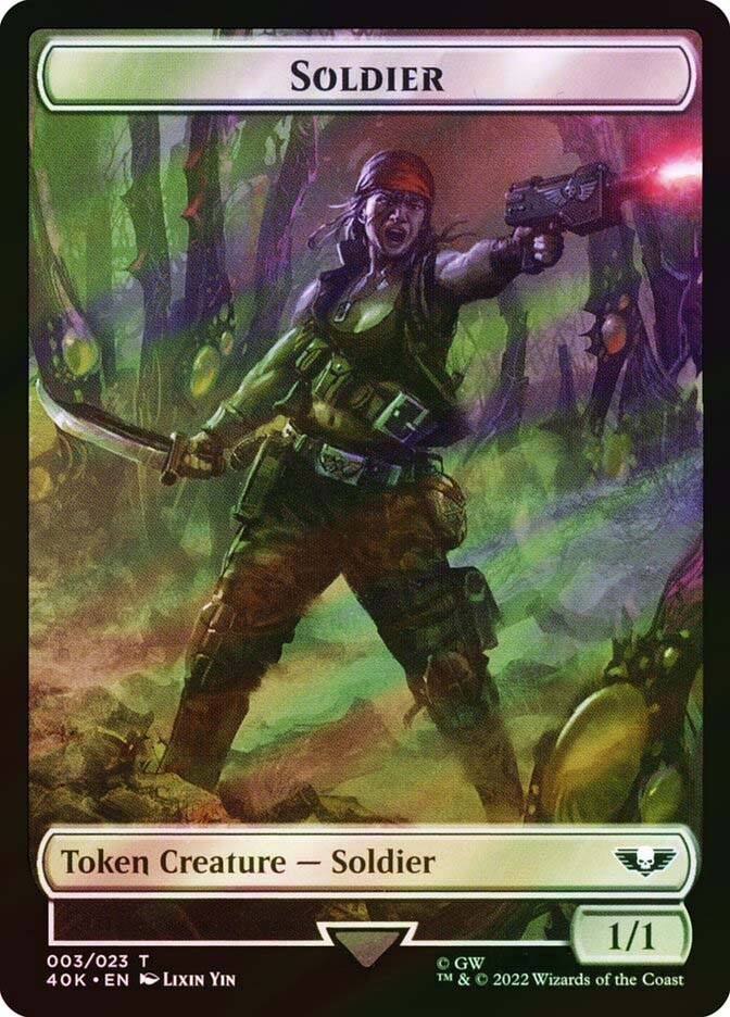 {Soldier Token} (#03) // {Ultramarines Honour Guard Token} (Surge Foil ...