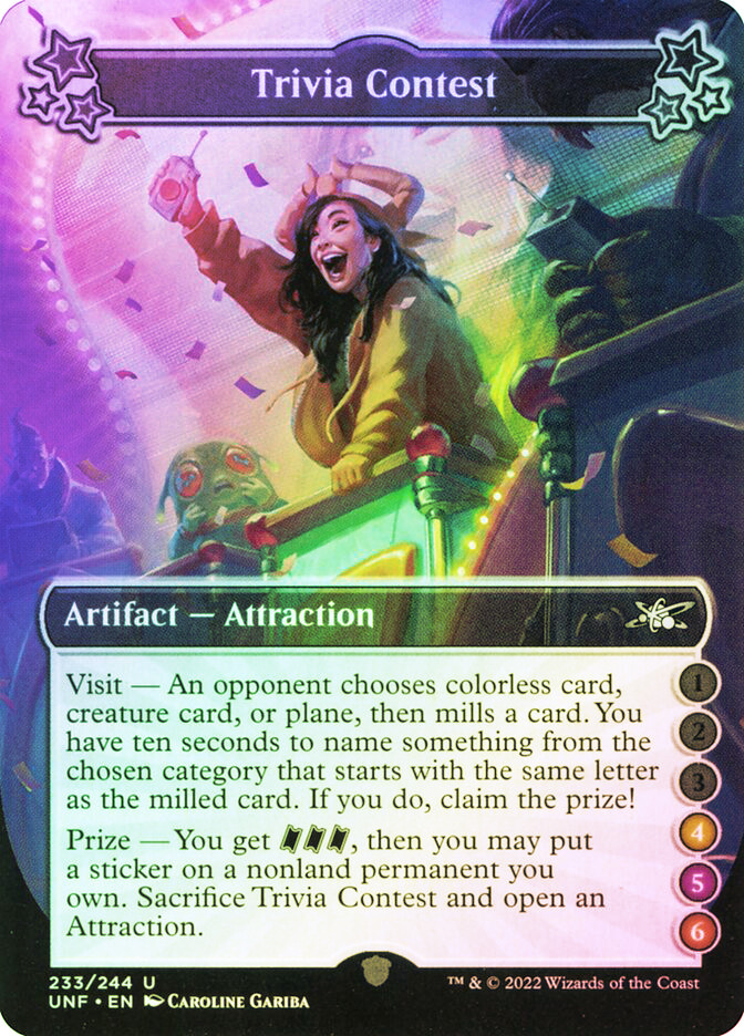 Trivia Contest (4/5/6) | Unfinity | Star City Games