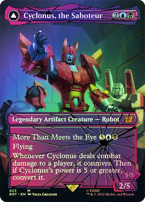 Cyclonus, the Saboteur // Cyclonus, Cybertronian Fighter (Borderless ...