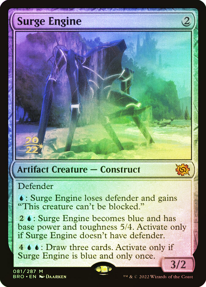 Surge Engine (Prerelease) (The Brothers' War) | Promo: Date Stamped ...